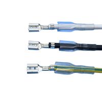 China Custom Heat Shrink Protected Pre-Crimped Quick Disconnect Wire Harness, Dual-End Tab & Serrated Ring to Terminal Jumper Cable Assembly for Home Appliance,  Wholesale China for sale