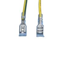 China Custom Heat Shrink Protected Pre-Crimped Quick Disconnect Wire Harness, Dual-End Tab & Serrated Ring to Terminal Jumper Cable Assembly for Home Appliance,  Wholesale China for sale