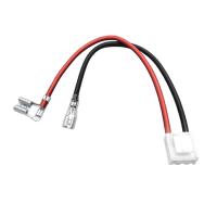 China Low MOQ Terminal Cable Assembly，Custom 90 Degree Flag‑Shaped Crimp Terminal Wire Harness, Pre‑Made Spade Jumper Wire for Battery Pack，UL Certified Factory for sale