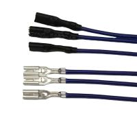 China Pre‑Crimped Straight Spade Female Terminal Jumper Wire Harness, 4.8mm 6.3mm Insulated Cable Assembly with Insulating Sheath & Heat Shrink Sealed End for Electric Stackers, UL Certified Factory for sale