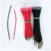 China Custom Nickel Tab Spot Weld Wire Harness， High Current Silicone Battery Spot‑welding Lead，Red Black Positive Negative Wire with Insulating Sleeve for 18650 Lithium Battery Pack，Wholesale Factory for sale