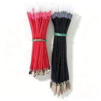China Custom Nickel Tab Spot Weld Wire Harness， High Current Silicone Battery Spot‑welding Lead，Red Black Positive Negative Wire with Insulating Sleeve for 18650 Lithium Battery Pack，Wholesale Factory for sale