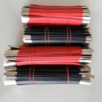 China Bulk Order Battery Nickel Strip, OEM 0.12*6*130/160mm Battery Nickel Strip, Pre‑Sleeved 105/120mm Black Heat‑Shrink Tube with Bare Tab on Both Sides for Battery, Monthly Supply Battery Nickel Tab for sale