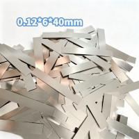 China Custom 0.12*6*30/40mm Battery Nickel Tab, Bare Spot Welding Nickel Tabs for 18650 LiFePO4 Lithium Battery Pack DIY Assembly, Nickel Strip Manufacturing Capacity China for sale
