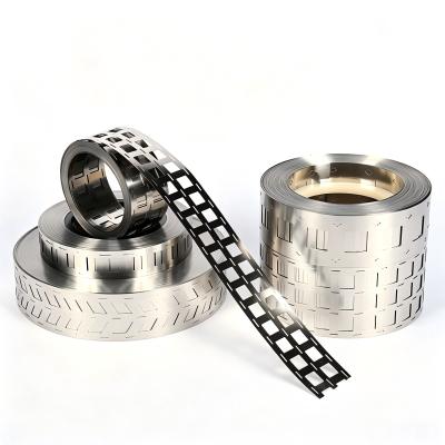 China Nickel Strip Roll Wholesale, Custom Pre-Punched Nickel Plated Steel Strip 18650 21700 Battery Holder Positioning Nickel Strip for Lithium Battery Pack Spot Welding , Nickel Tab Supplier China for sale