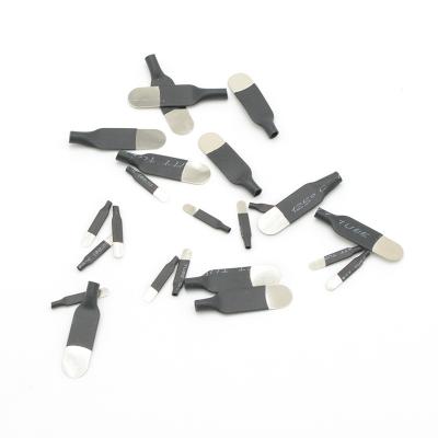 China OEM ODM Pre Insulated Nickel Battery Strip 0.12mm Thickness 4mm Width 40mm Length Heat Shrink Sleeve Included for Battery Welding, Bulk Order Nickel Plated Steel Strip Factory for sale