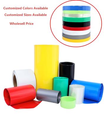 China Wholesale RoHS Compliant Battery Wrap PVC Heat Shrink Tubing Good Insulation for 18650 21700 26650 Battery Pack | Made in China Factory Direct for sale