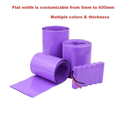 China 2:1 PVC Heat Shrink Tubing For 18650 21700 26650 AA Battery | UL94 V-0 Battery Pack Wrap & Insulation Sleeve, Multiple Colors, -40°C~+105°C, Factory Wholesale & OEM for sale