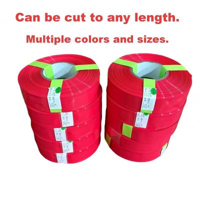 China Factory Direct Sale | Red PVC Heat Shrink Wrap Tube for 18650 21700 26650 Lithium Battery, Custom Flat Width 5mm-600mm | Manufacturer Wholesale OEM Battery Accessories for sale