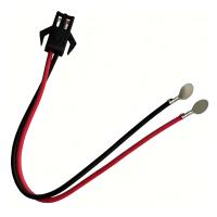 China Custom 2 Pin Locking Plastic Connector Wire Harness, Red Black Cable with Round Metal Disc Tabs for Energy Storage Battery，Quick Turnaround China Factory for sale