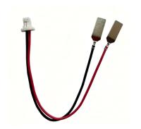 China Wholesale JST 2 Pin White Plastic Connector Wire Harness, Red Black Cable with Rectangular Flat Nickel Tabs for Lithium Battery，Customizable China Manufacturer for sale