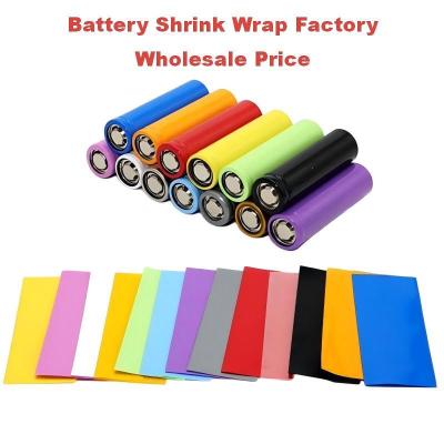 China Global Manufacturing Pre-Cut PVC Heat Shrink Wraps | High Quality 18650/21700/32650/32700/AA/AAA Battery Battery Wraps | Multiple Colors, -40°C~+105°C, OEM Heat Shrinkage Factory for sale