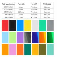 China Global Manufacturing Pre-Cut PVC Heat Shrink Wraps | High Quality 18650/21700/32650/32700/AA/AAA Battery Battery Wraps | Multiple Colors, -40°C~+105°C, OEM Heat Shrinkage Factory for sale