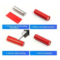 China Global Manufacturing Pre-Cut PVC Heat Shrink Wraps | High Quality 18650/21700/32650/32700/AA/AAA Battery Battery Wraps | Multiple Colors, -40°C~+105°C, OEM Heat Shrinkage Factory for sale