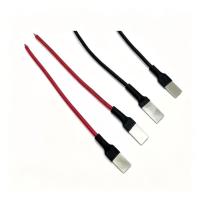 China Custom Flat Nickel Tab Wire Harness with Heat Shrink, Red & Black Battery Spot Weld Cable Assembly for Lithium Pack，Electronic Cable Assembly China for sale
