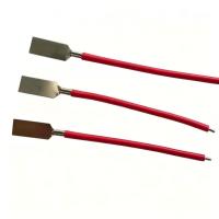 China Custom Flat Nickel Tab Wire Harness with Heat Shrink, Red & Black Battery Spot Weld Cable Assembly for Lithium Pack，Electronic Cable Assembly China for sale