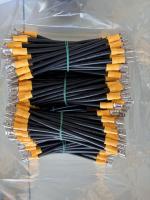 China Pre-Crimped Spade Terminal Wire Harness, 4.0mm² RV Cable with Yellow Heat Shrink Tubing for Industrial Power Wiring Projects | OEM & ODM Available for sale