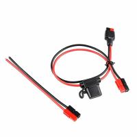 China Custom Anderson Style Power Cable Assembly with Inline Fuse Holder for Energy Storage Connection for sale