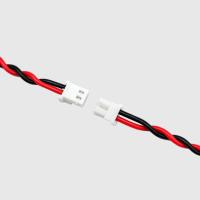 China Bulk Order 2 Pin Twisted Wire Harness | White Connector with Gold Plated Banana Terminals for FPV for sale