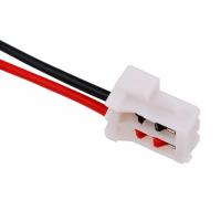 China ODM 2 Pin White Locking Connector Wire | Red Black Cable with Stripped Wire Ends for Sensors for sale