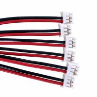 China PH2.0 3P Wire Harness | UL1007 22AWG Red Black Cable Assembly with Tinned Stripped End for Sensors for sale
