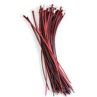 China PH2.0 3P Wire Harness | UL1007 22AWG Red Black Cable Assembly with Tinned Stripped End for Sensors for sale