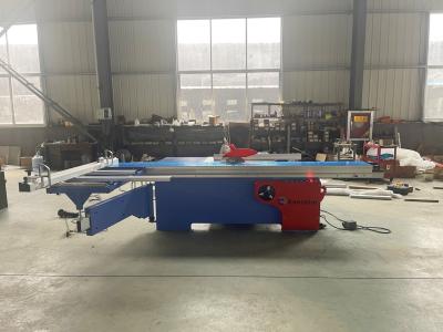 China Wood Cutting Industrial Sliding Table Saw 0 - 45degree Wood Board Cutter for sale