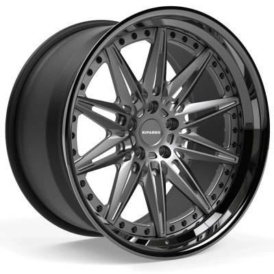 China PCD 5×112 5×120 18 19 20 21 22 24 Inch 3 Piece Forged Wheels for sale
