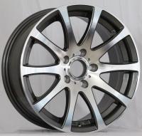 China 5 Spoke Machine Face Positive ET 5×120 17 Inch Staggered Rims for sale
