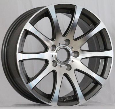 China 5 Spoke Machine Face Positive ET 5×120 17 Inch Staggered Rims for sale