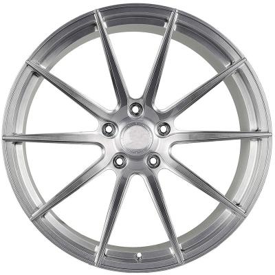 China Brushed Silver Forged Aluminum Alloy Wheels For Racing for sale