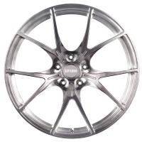 China Ten Spokes Brushed 2 Piece Forged Wheels For Luxury Cars for sale