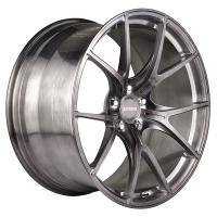 China Ten Spokes Brushed 2 Piece Forged Wheels For Luxury Cars for sale