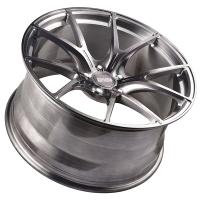 China Ten Spokes Brushed 2 Piece Forged Wheels For Luxury Cars for sale