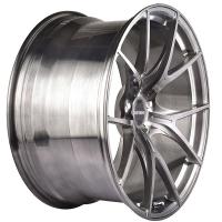 China Ten Spokes Brushed 2 Piece Forged Wheels For Luxury Cars for sale