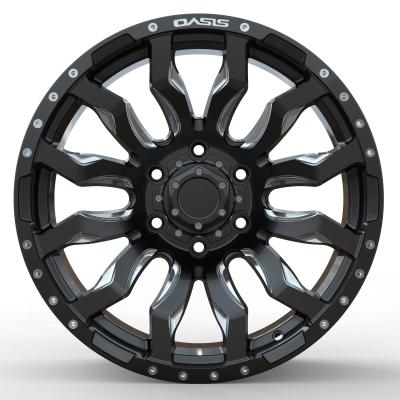 China Dimond Cut A356.2 Pick Up Deep Dish 4x4 Off Road Rims for sale