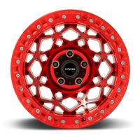China 20 Inch Deep Lip Aluminum Alloy 4x4 RED Off Road Rims for sale