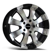 China Customized Black 17 Inch Aluminum Wheel Rims With 4 Holes for sale