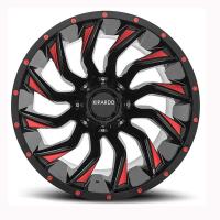 China JWL VIA 20X12 Brushed OEM 4x4 OffRoad Wheel Rims for sale
