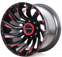 China 20x12  PCD Spinning 20 Inch 4x4 6x139.7 6x114.3 Off Road Rims for sale