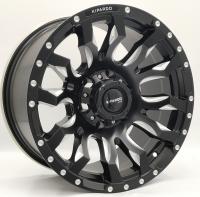 China Black Milled PCD Jante 17 Inch 4x4 Off Road Rims impact resistant for sale