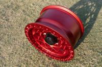 China 16 17 inch 6x139.7 4x4 Offroad Wheels Mesh Design With Chrome Rivets for sale