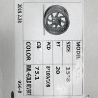 China 15 Inch 4 Hole Customized Size Car Alloy Wheels , Alloy Automotive Rims Wheels for sale