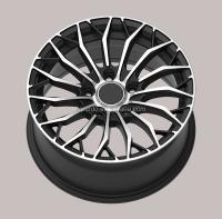 China 17 Inch Custom Made  Aftermarket Mag Wheels Black Finishing for sale