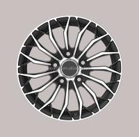 China 17 Inch Custom Made  Aftermarket Mag Wheels Black Finishing for sale