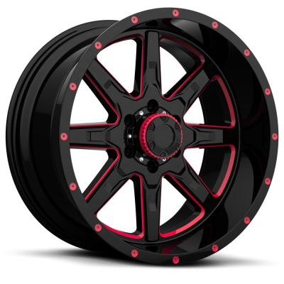 China 20 Inch 6x139.7 Rims Aluminum Car Alloy Wheels Matte black color for sale