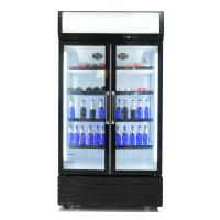 China Upright Glass Door Refrigerator Freezer with Direct Cooling 530L Volume and Automatic Defrost for sale