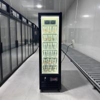 China Commercial Glass Door Freezer with R290a Refrigerant, 180 L Capacity, and High-Visibility Glass Display for sale