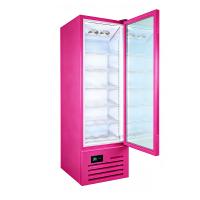 China Retail Drink Display Glass Door Freezer White Black Pink Digital Display Fridge for sale