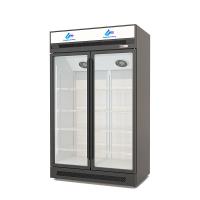 China Commercial Glass Door Freezer Featuring Transparent Doors and Spacious Compartments to Optimize Frozen Food Presentation for sale